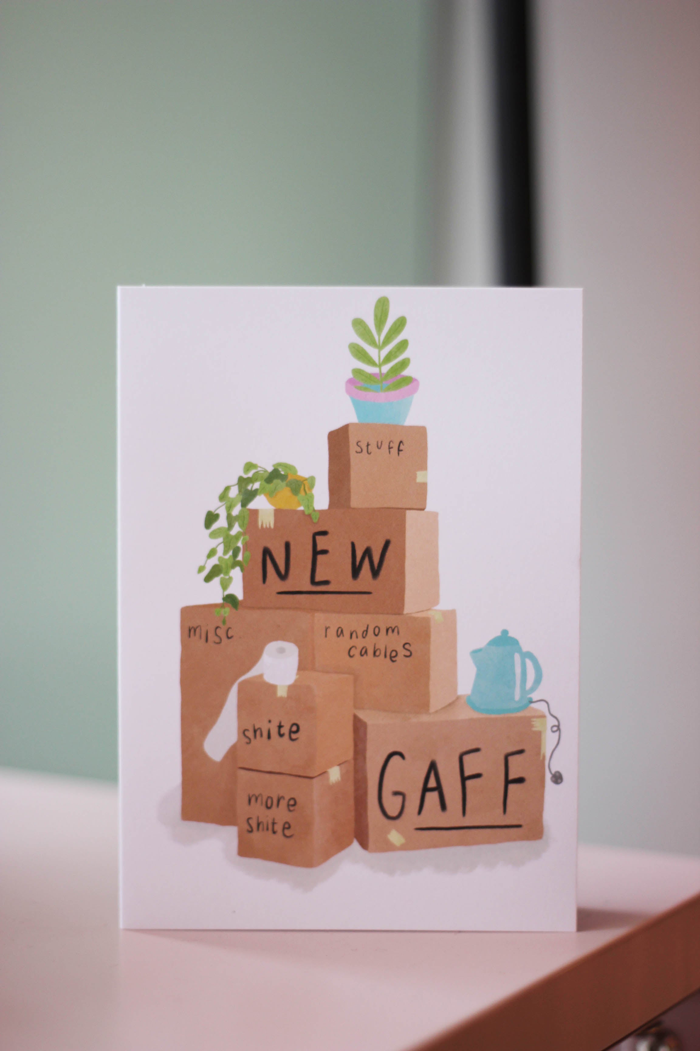 New Gaff Card - buy funny New Home cards from Irish Store – April & The ...