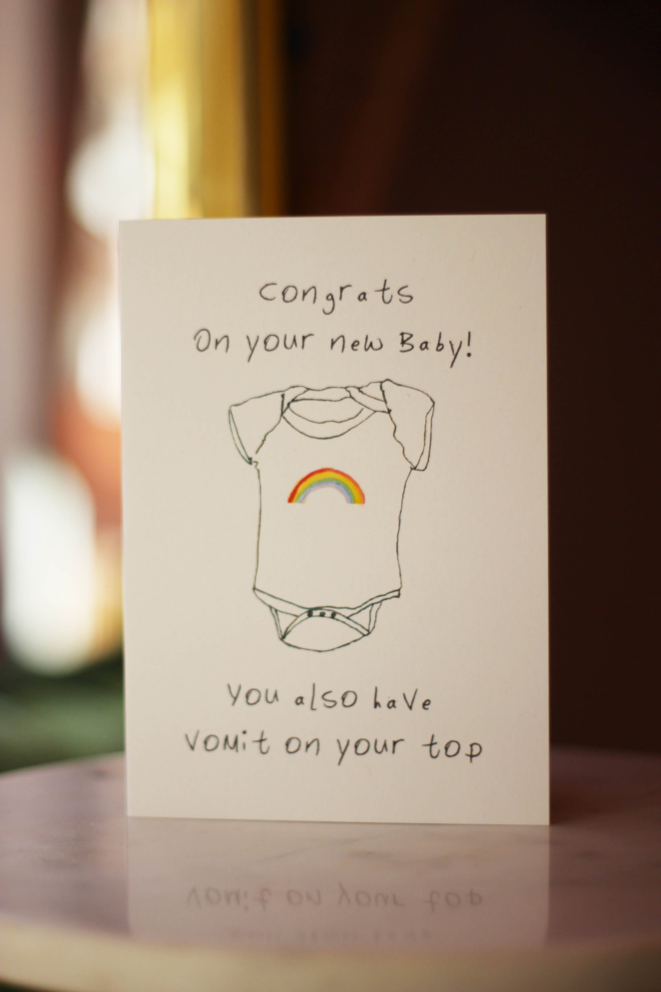 Baby Vomit Card – April & The Bear