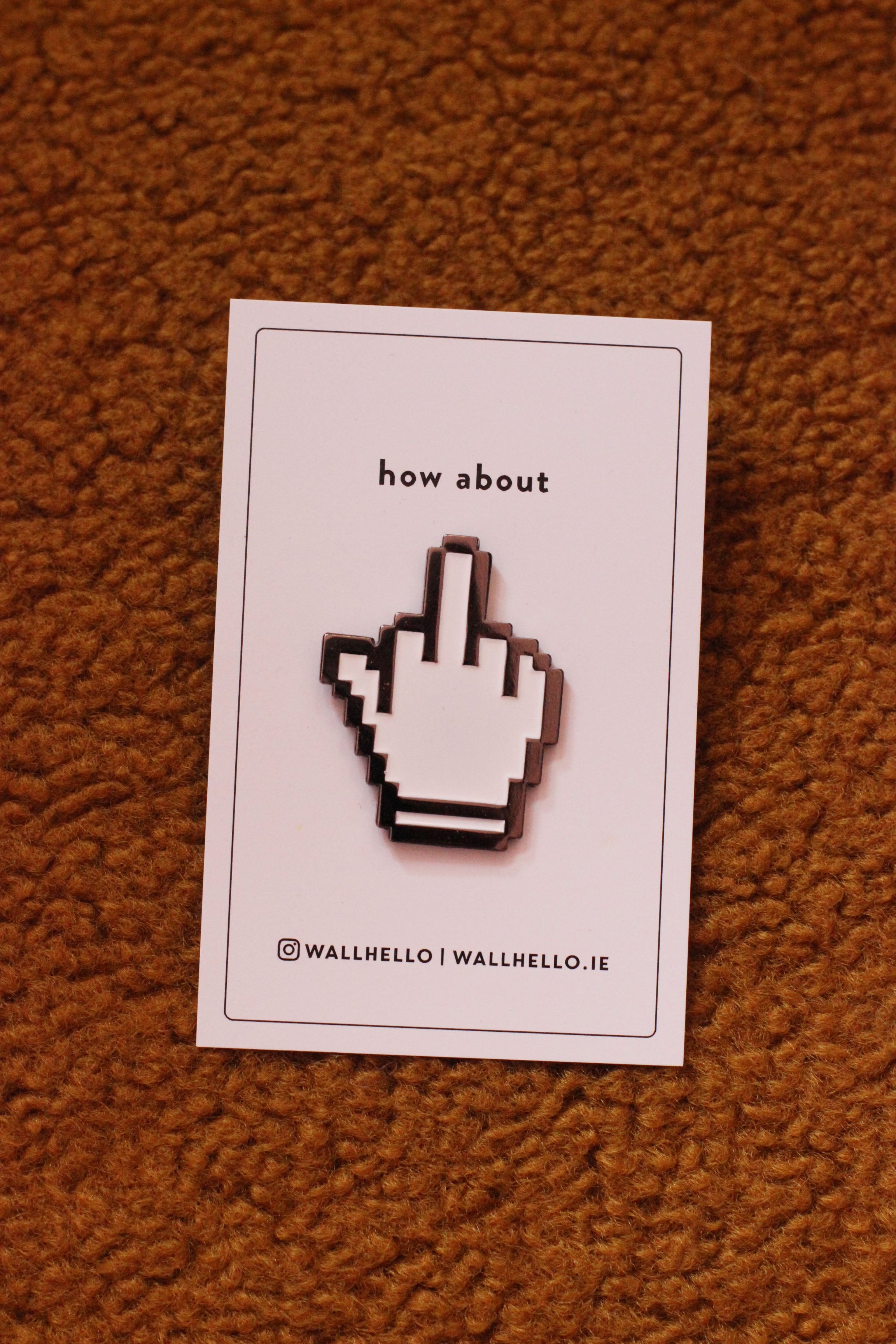 Middle Finger Enamel Pin – April & The Bear