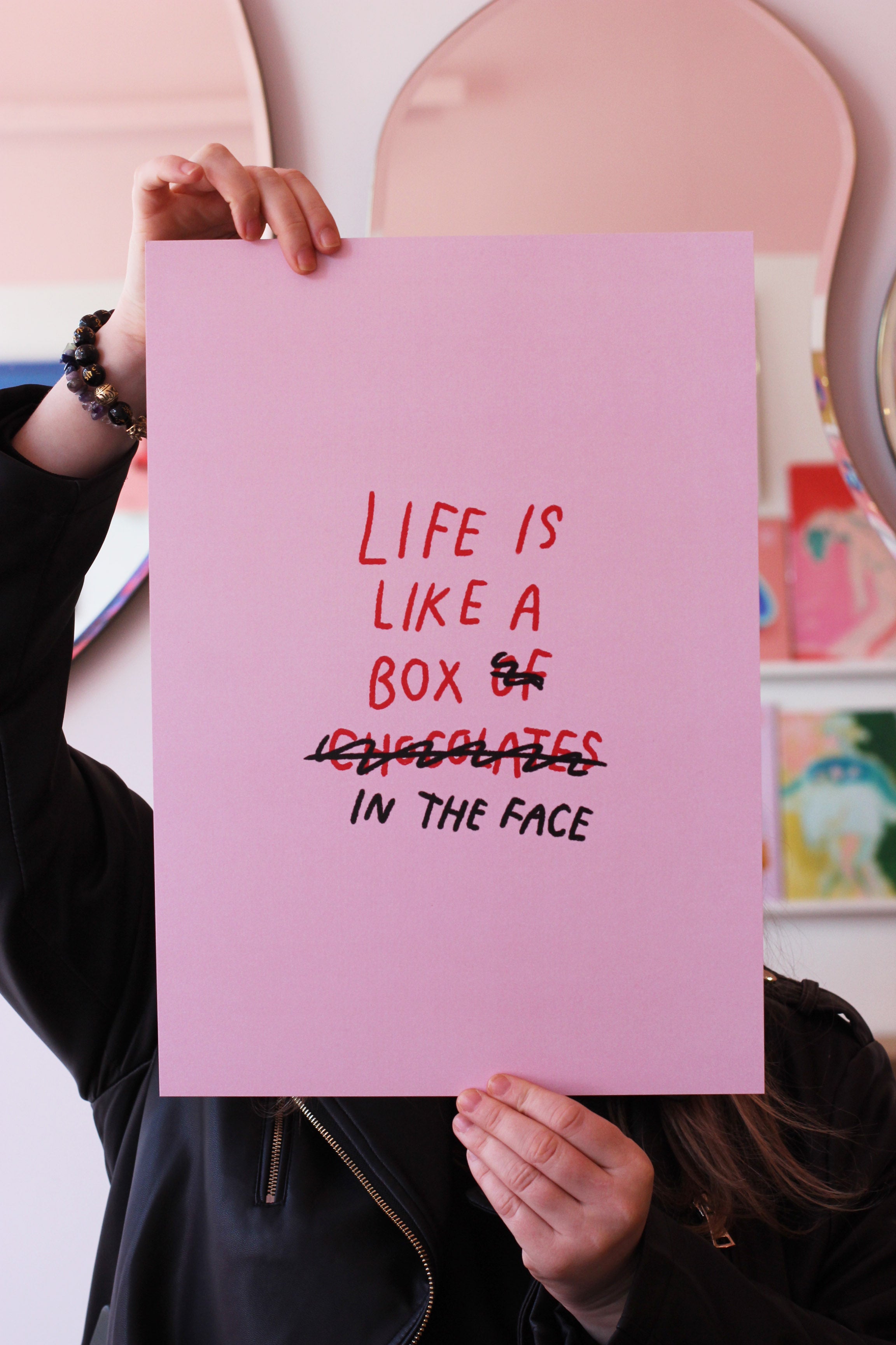 Box in the face Art Print – April & The Bear