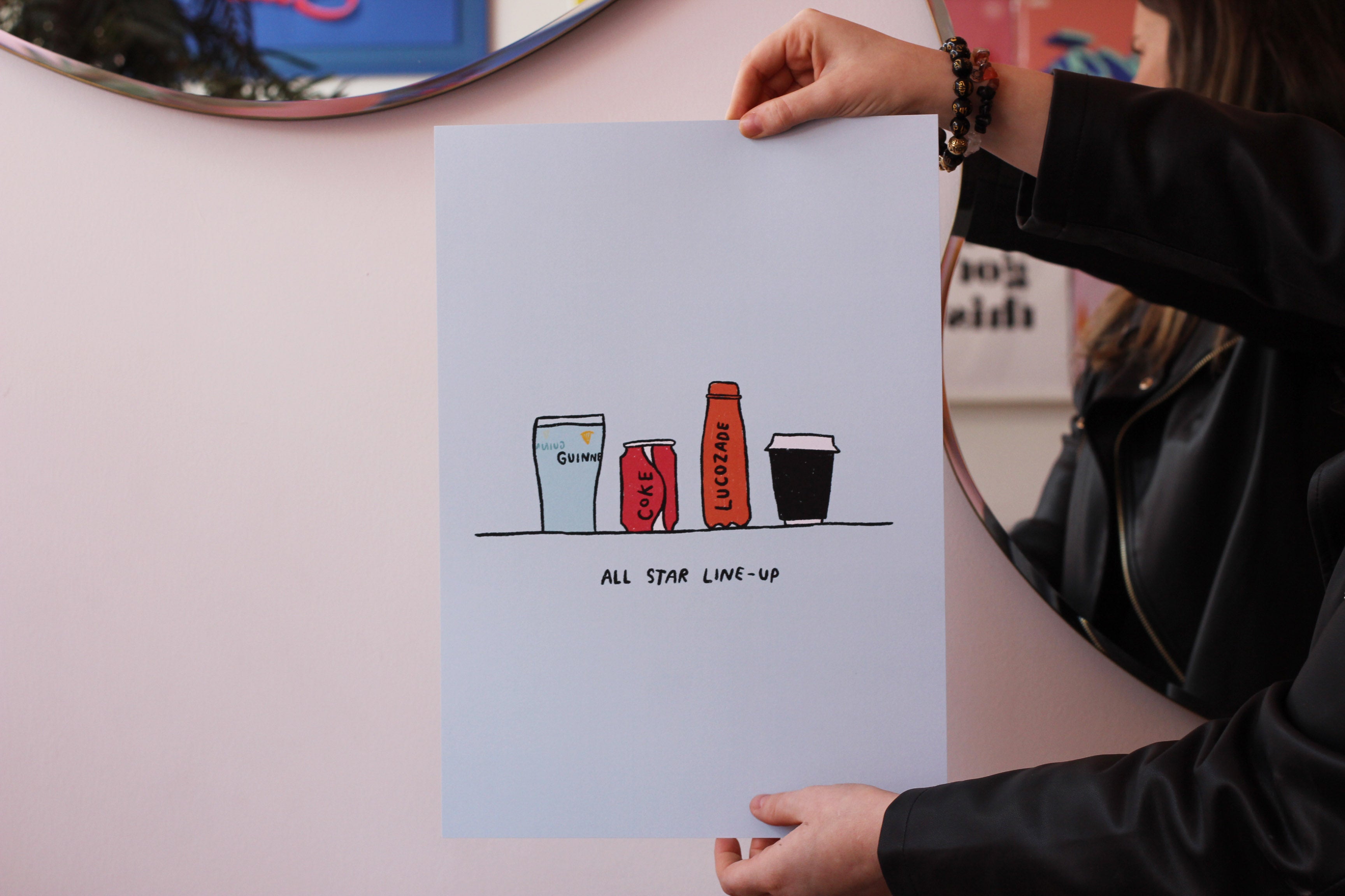 All Star Line Up Art Print – April & The Bear