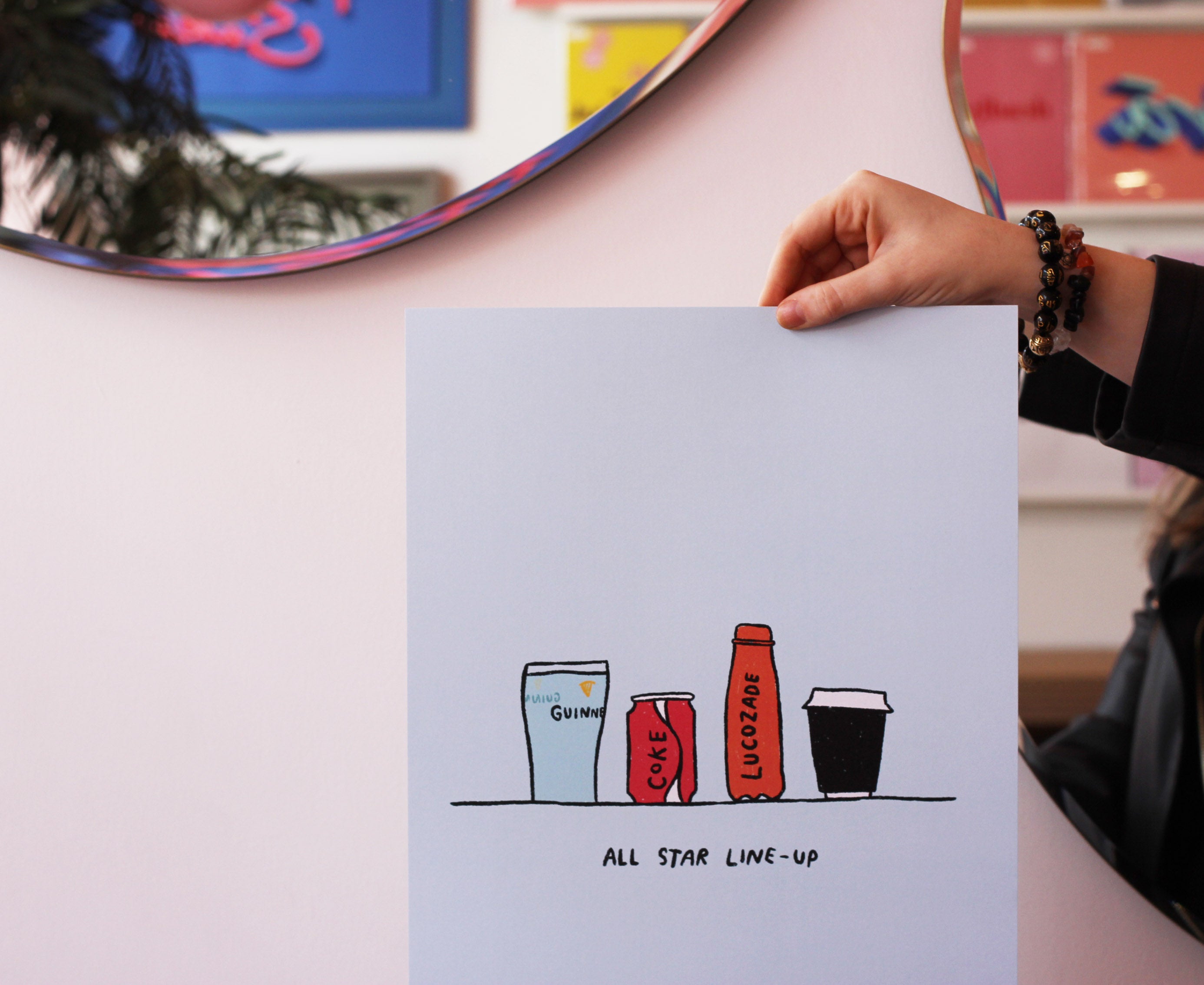 All Star Line Up Art Print – April & The Bear