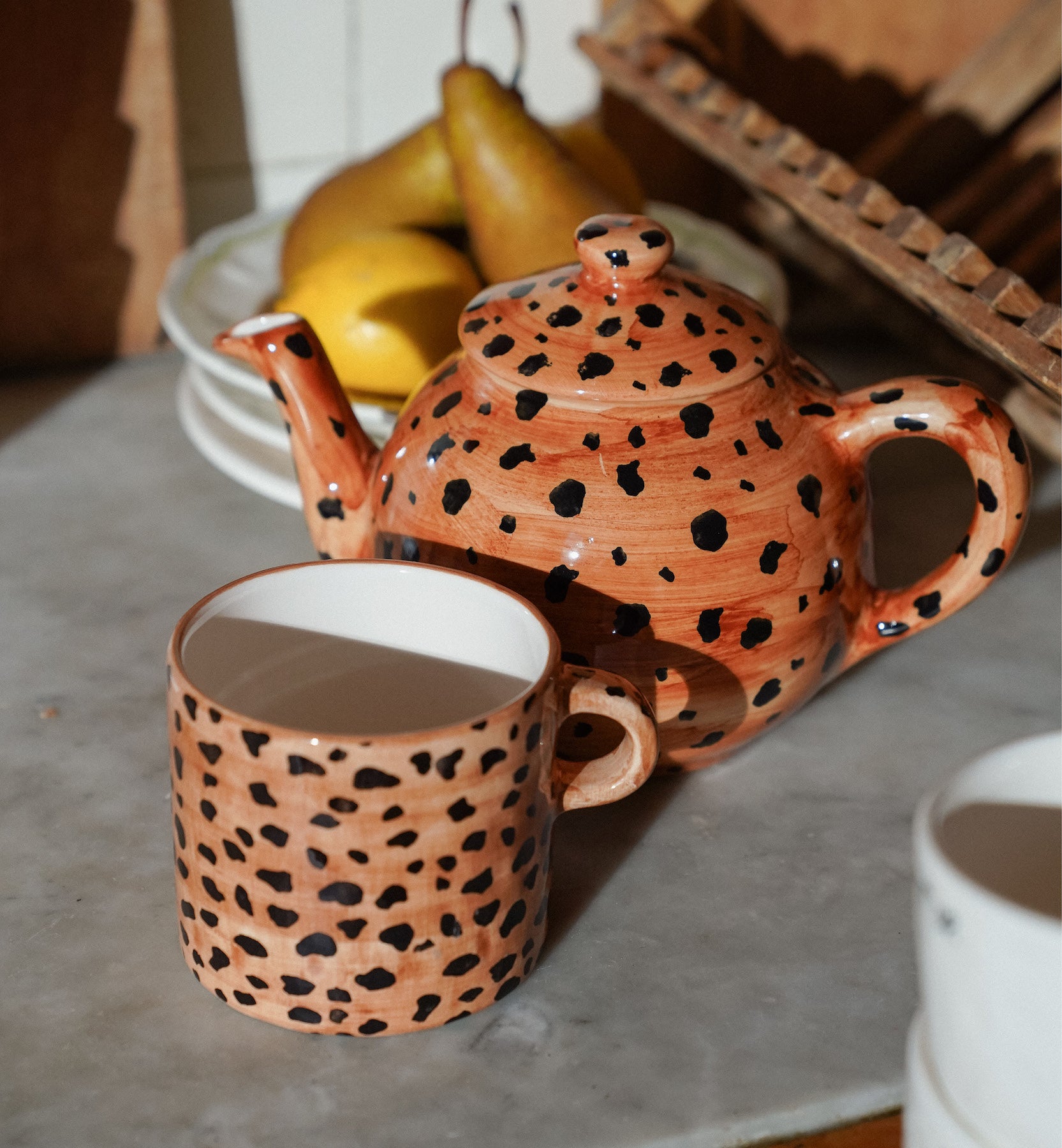 Leopard Print Tea Pot by Anna + Nina - buy ceramics from Irish ...
