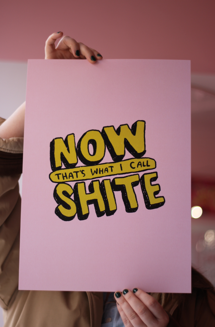 Now that's what I call SHITE Art Print by Hephee - buy funny hilarious ...