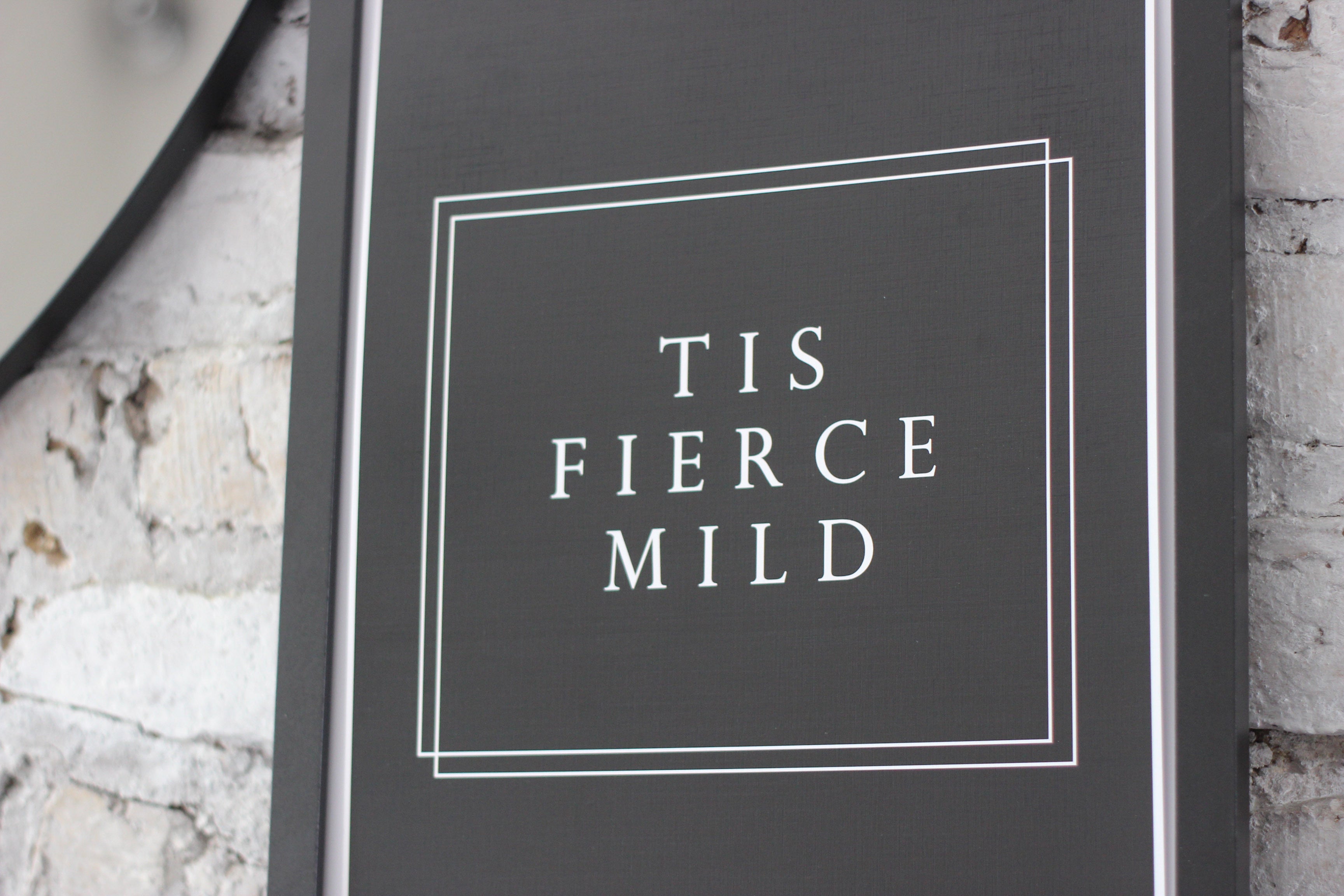 Tis Fierce Mild Print – April & The Bear