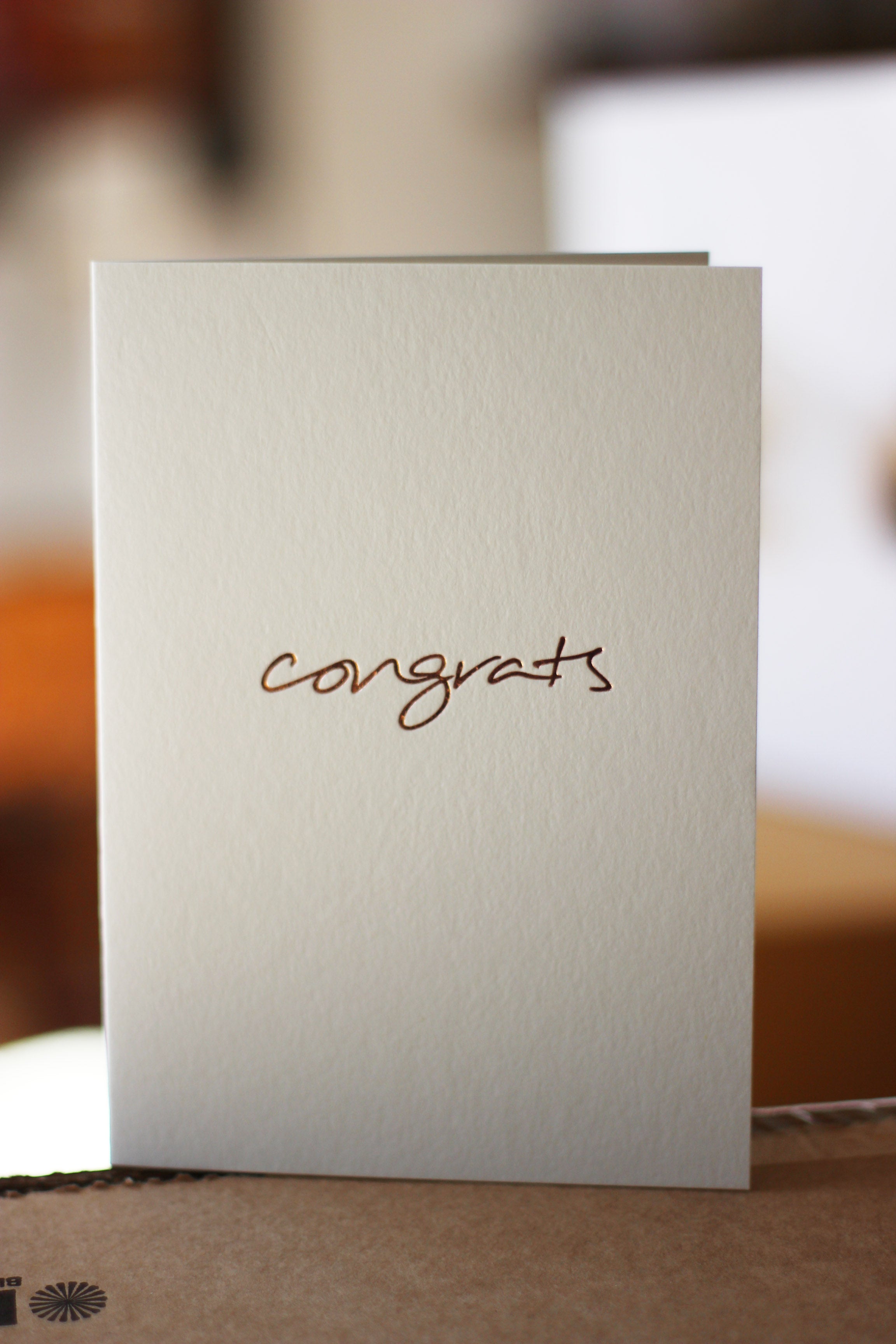 Congrats Card – April & The Bear