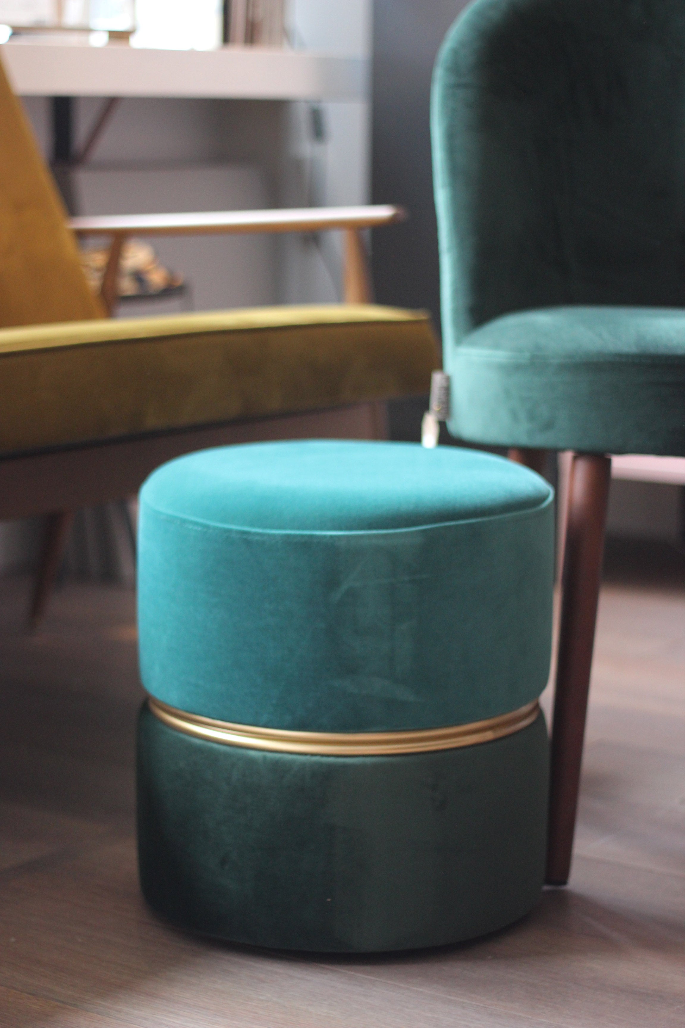 Buy Colourful Bubbly Velvelt footstool or pouf in Irish homewares store ...