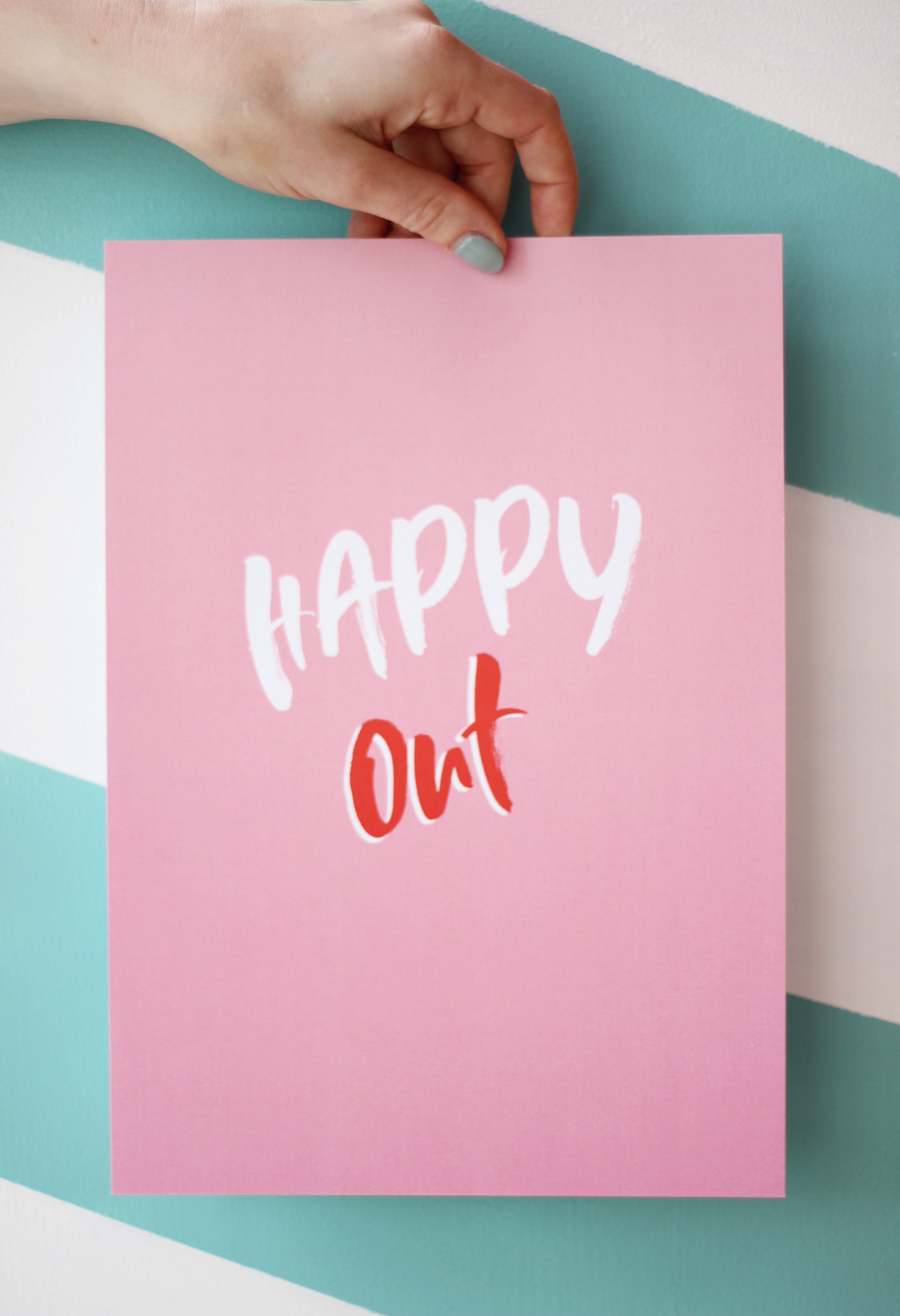 Happy Out Print – April & The Bear